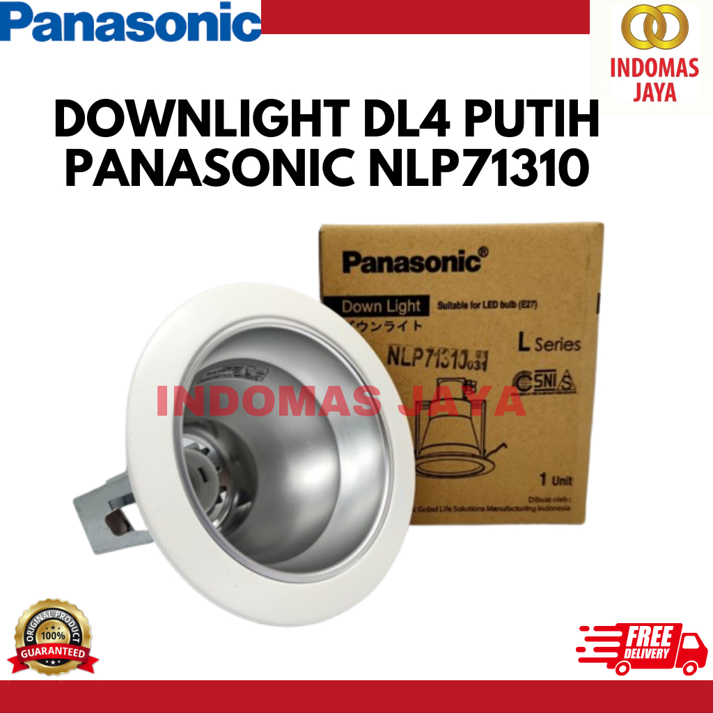 Jual DownLight Panasonic Putih 4" 4 Inch NLP71310 Inbow Tanam Fitting ...