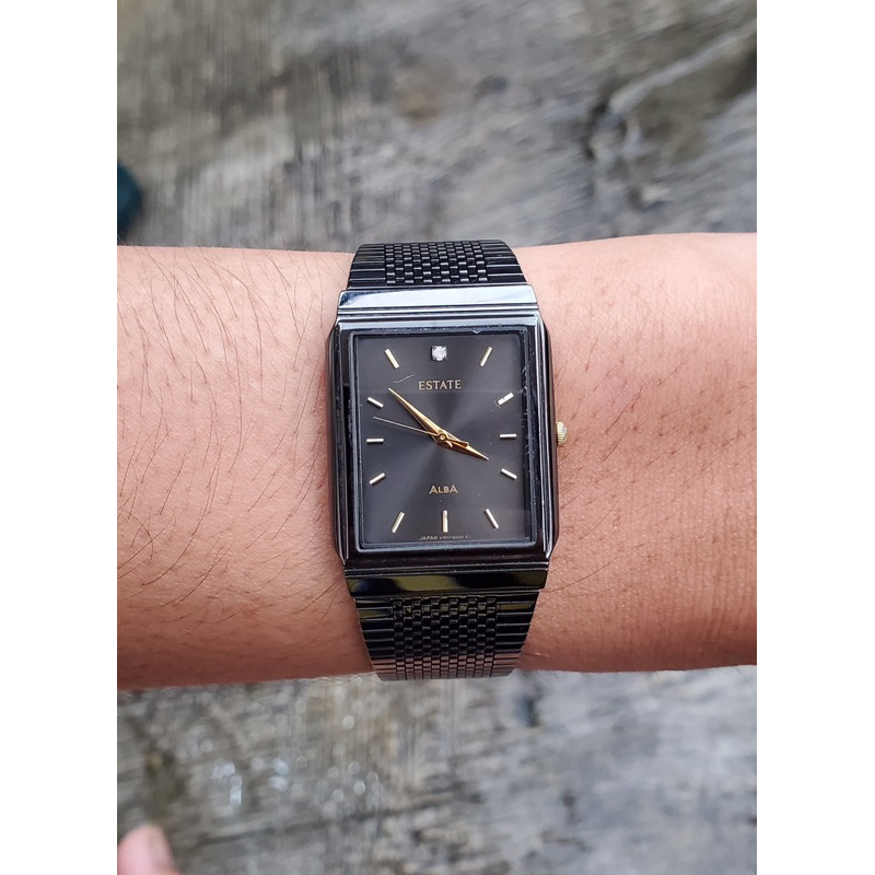 Jual Jam Alba Estate Tank fantastic 80s design japan watch | Shopee ...