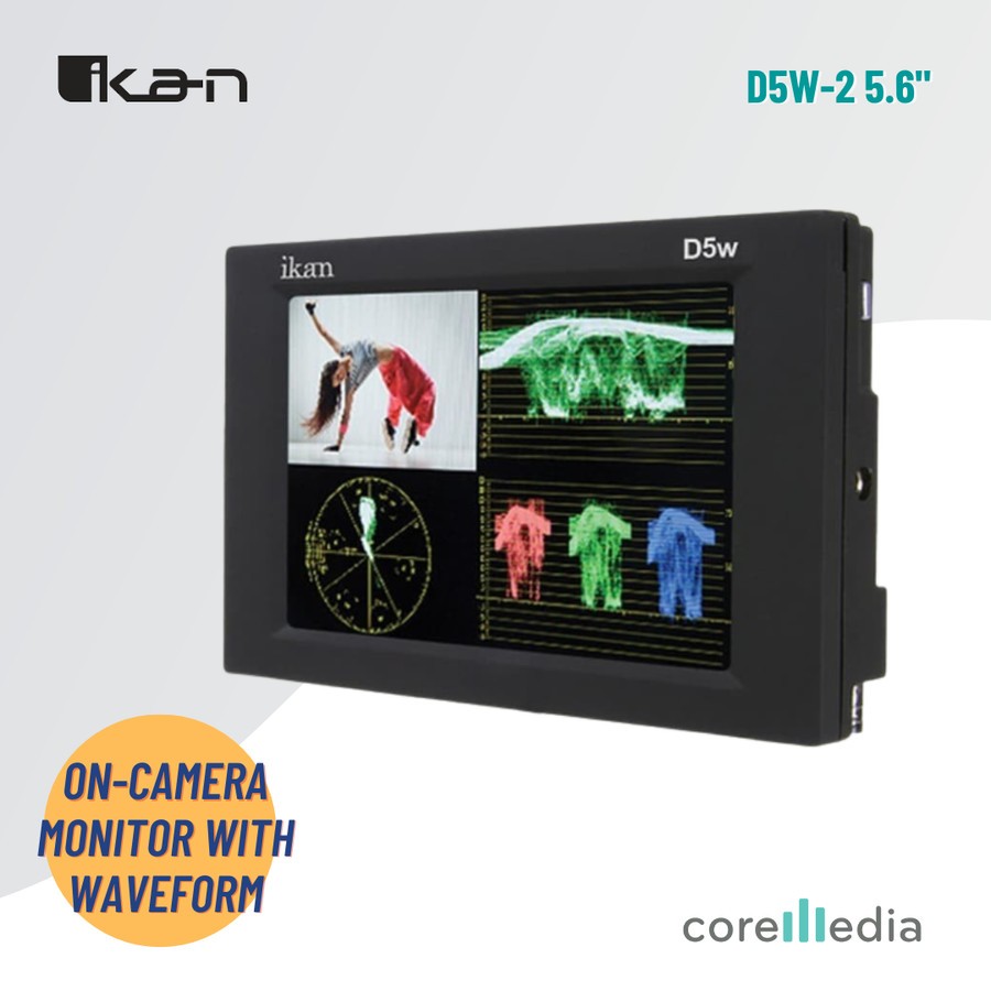 Jual Ikan D5W-2 5.6" On-Camera Monitor with Waveform | Shopee Indonesia