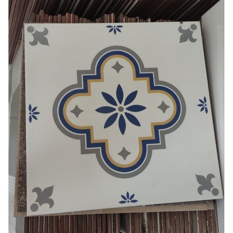 Jual Keramik Lantai 40x40 Motif Batik Matt Milan Royal Calm | Shopee ...