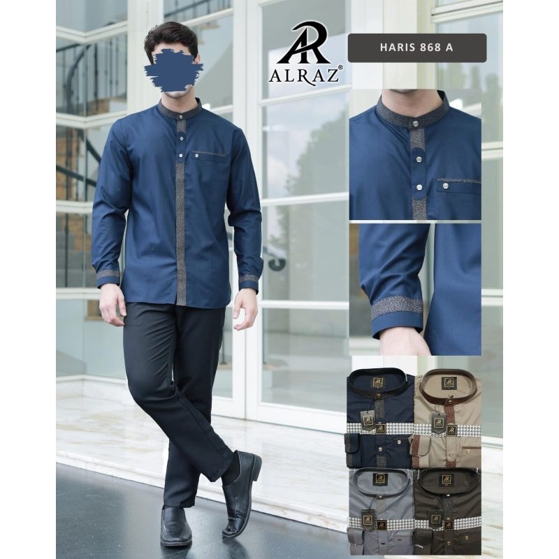 Jual Koko ALRAZ Haris Lengan Panjang Warna Kombinasi - Nyaman, Baju ...