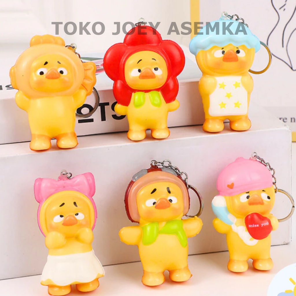 Jual GANTUNGAN KUNCI SQUISHY UPSET DUCK MAINAN PENCET SLOW GANCI BEBEK ...