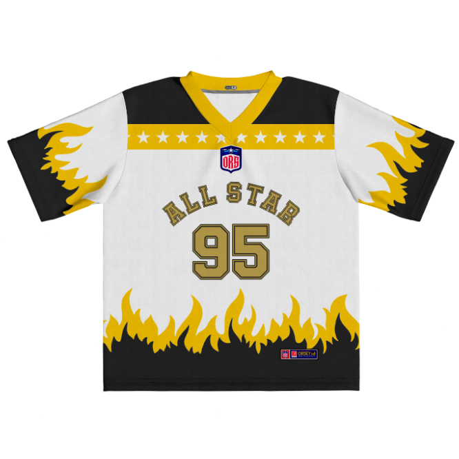 Jual OUR JERSEY / JERSEY ALL STAR FLAME YELLOW 95/ Jersey Streetwear ...