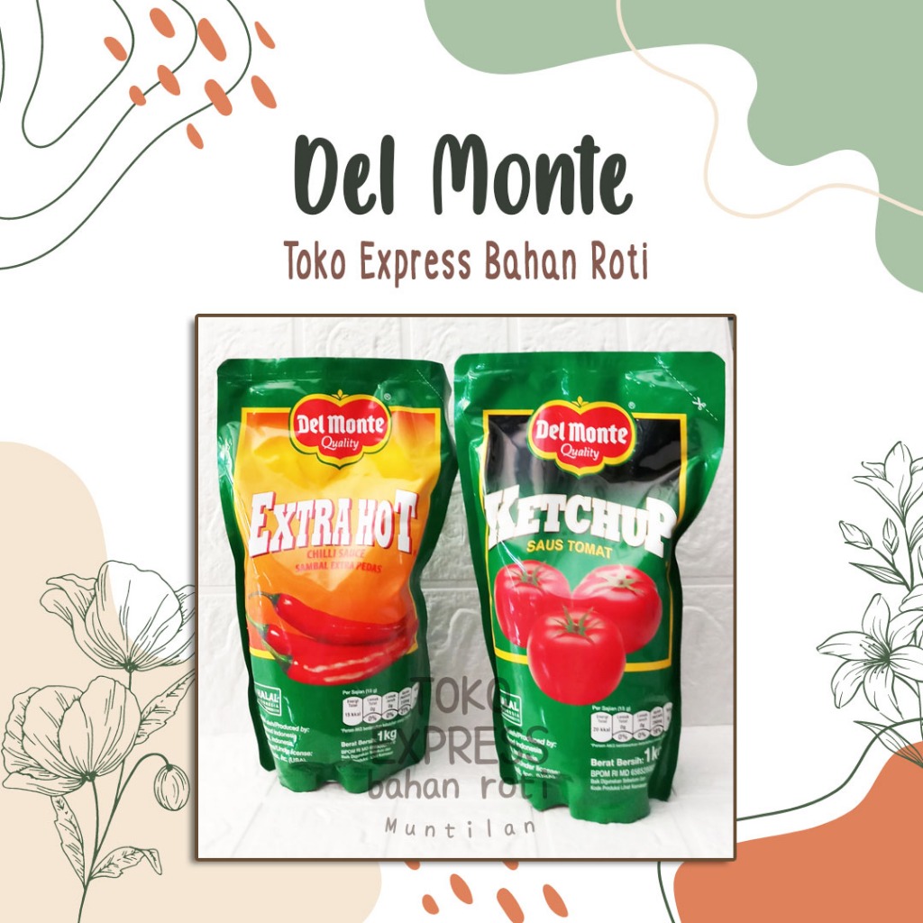 Jual Saus Extra Hot dan Saus Tomat Del Monte 1 kg | Shopee Indonesia