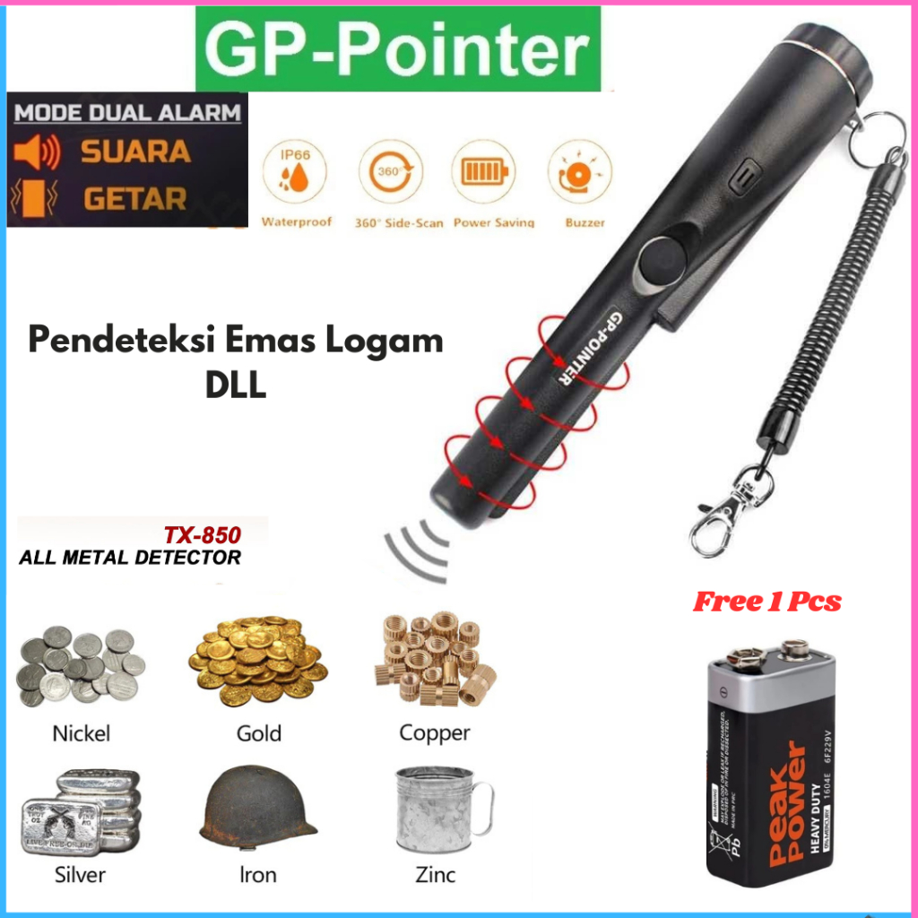 Jual GP-Pointer - 22001 Detektor Logam Metal Pinpointer Garrett Waterproof / Alat Pendeteksi ...