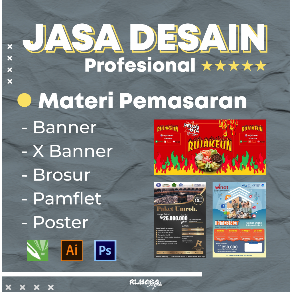 Jual Jasa Desain Banner, X Banner, Brosur, Pamflet, Poster Dll | Shopee ...