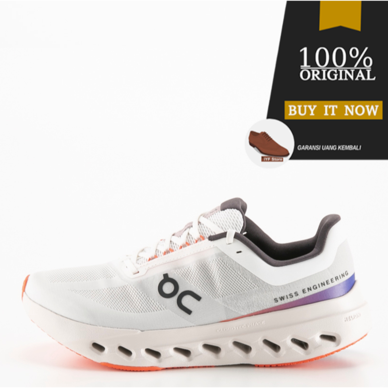 Jual Sepatu Running Original On Cloudsurfer Next - White/Flame Style ...