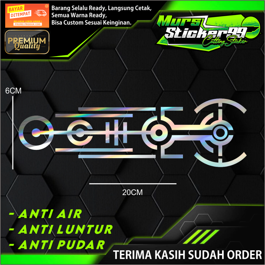 Jual Sticker Cutting VECTOR BULAT Cocok Untuk Motor Dan Mobil | Shopee ...