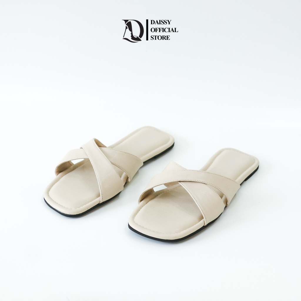 Jual Sandal Wanita Teplek Selop FRITZY Big Size Sendal Flat Jumbo ...