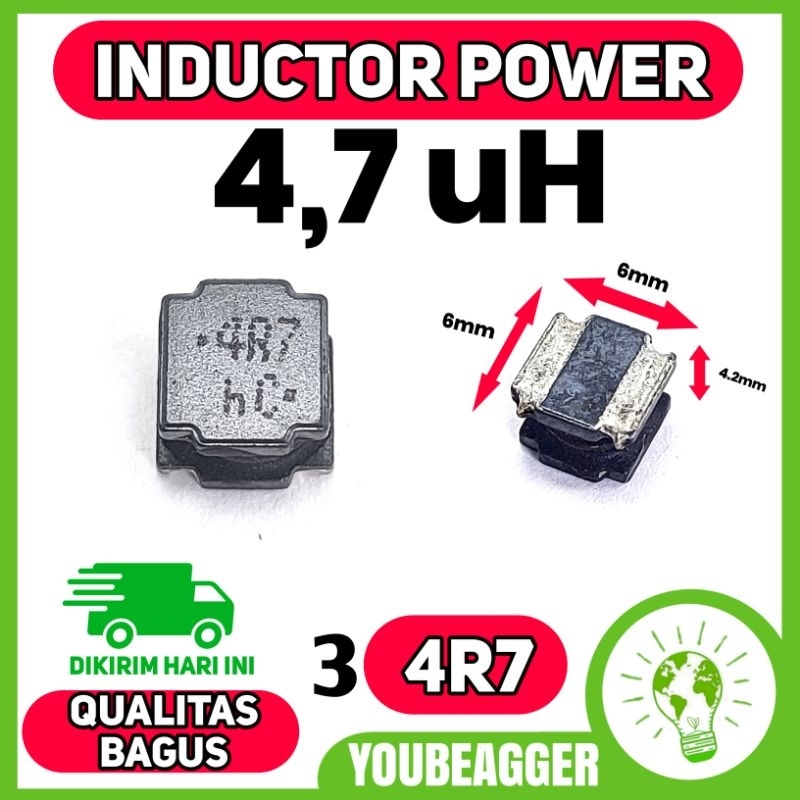 Jual Induktor 4.7uH 4r7 smd power inductor | Shopee Indonesia