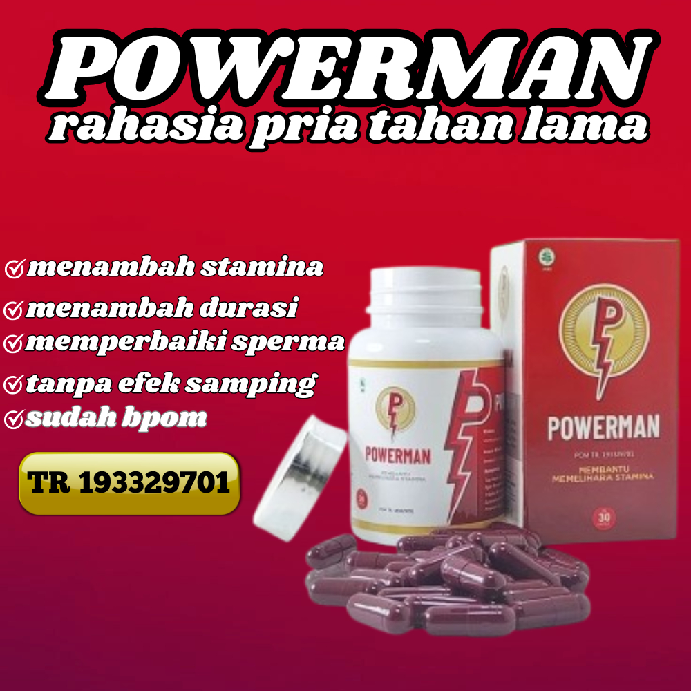 Jual Obat Herbal Tradisional Powerman Herbal Bpom Suplemen Kesehatan ...