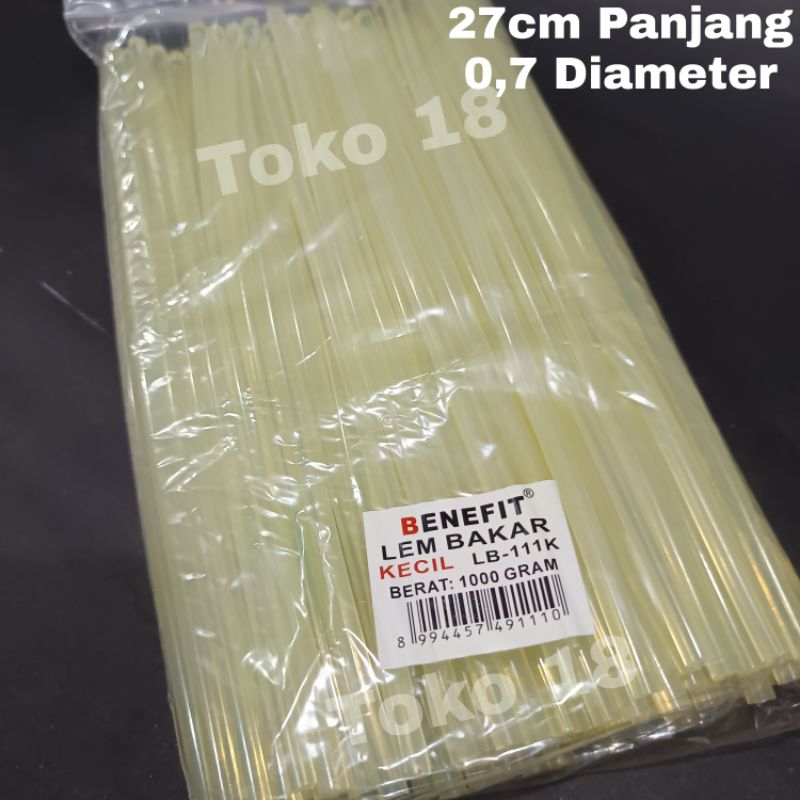 Jual 30 Pcs Lem Tembak Kecil Dan Besar 10 Pcs 27cm / Lem Bakar Kecil ...