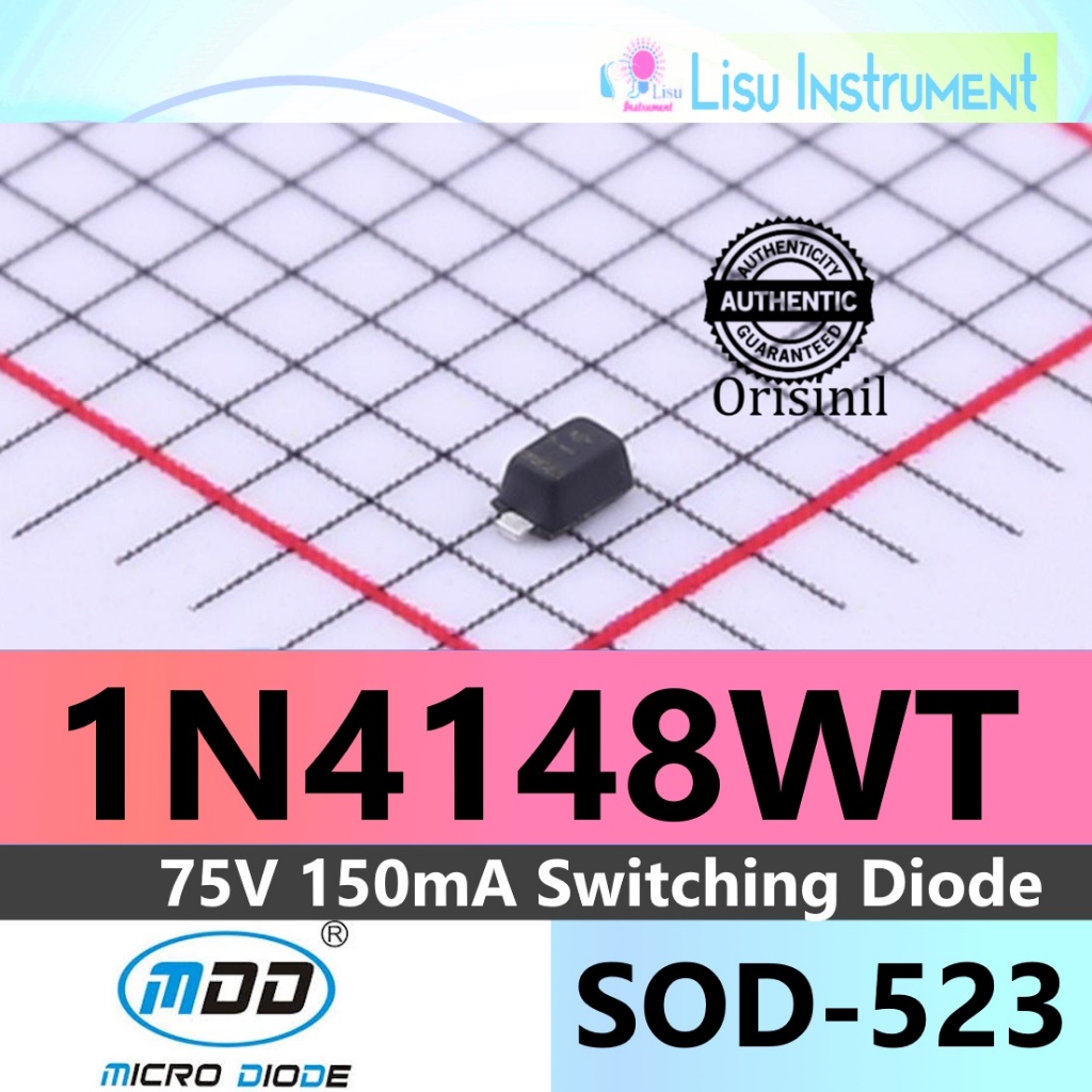 Jual 1N4148WT 1N4148 80V 125mA T4 Switching Diode SOD-523 MDD ORIGINAL | Shopee Indonesia
