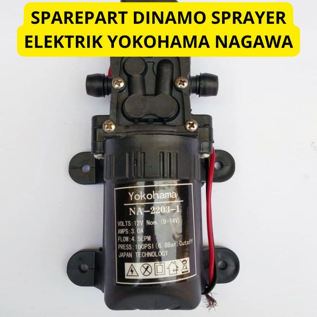 Jual Dinamo Pompa Sprayer Elektrik Yokohama Nagawa | POMPA AIR DC 12V ...