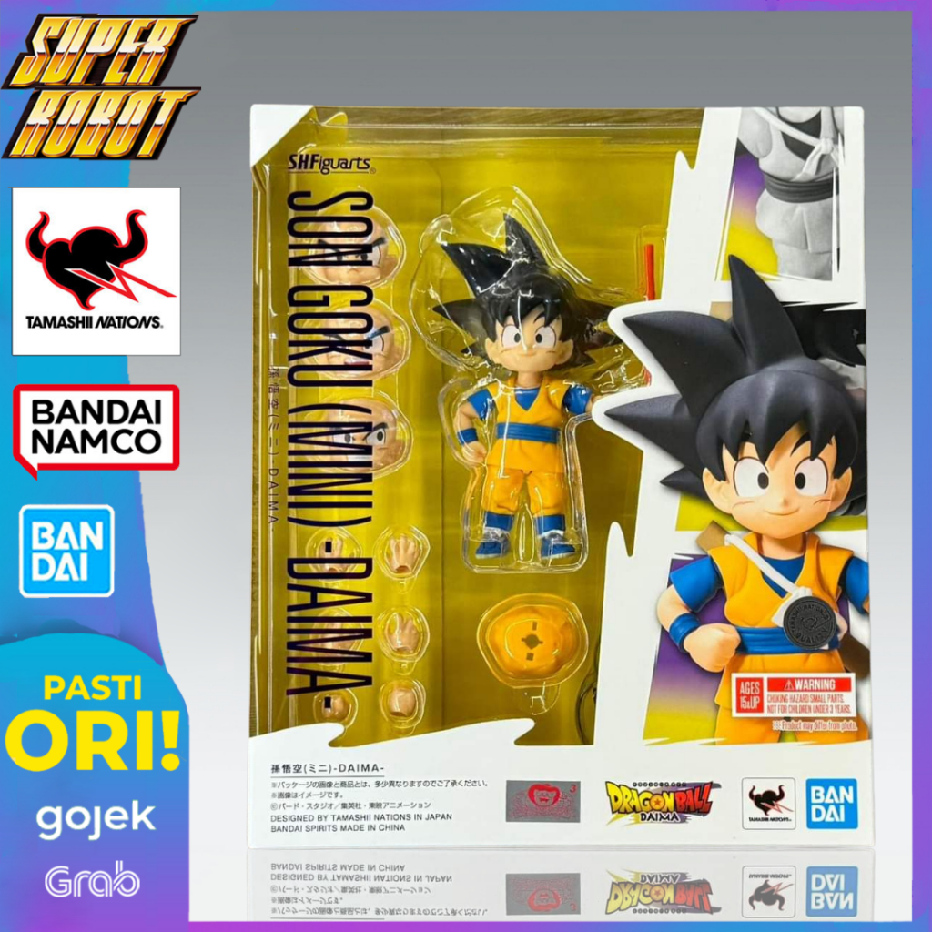 Jual 𝗕𝗔𝗡𝗗𝗔𝗜 SHF Son Goku (Mini) Daima - Dragon Ball SHFiguarts Tamashii ...