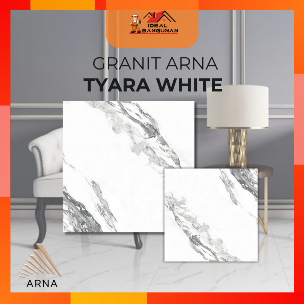 Jual [READY] GRANT. ARNA 60X60 TYARA WHITE | KERAMIK LANTAI | KERAMIK ...