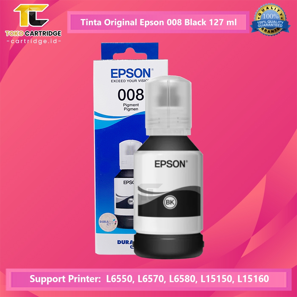 Jual Tinta Epson Original 008 Pigmen Ink Refill Printer Epson L6460 ... Jual Tinta Epson Original 008 Pigmen Ink Refill Printer Epson L6460 ...