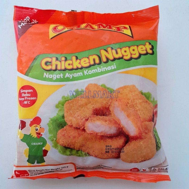 Jual Champ Chicken Nugget 225gr Naget Ayam Kombinasi | Shopee Indonesia