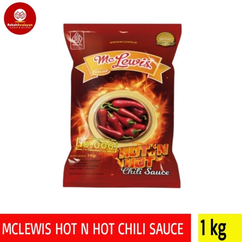 Jual MCLEWIS Hot n Hot Chili Sauce 900gr | Shopee Indonesia