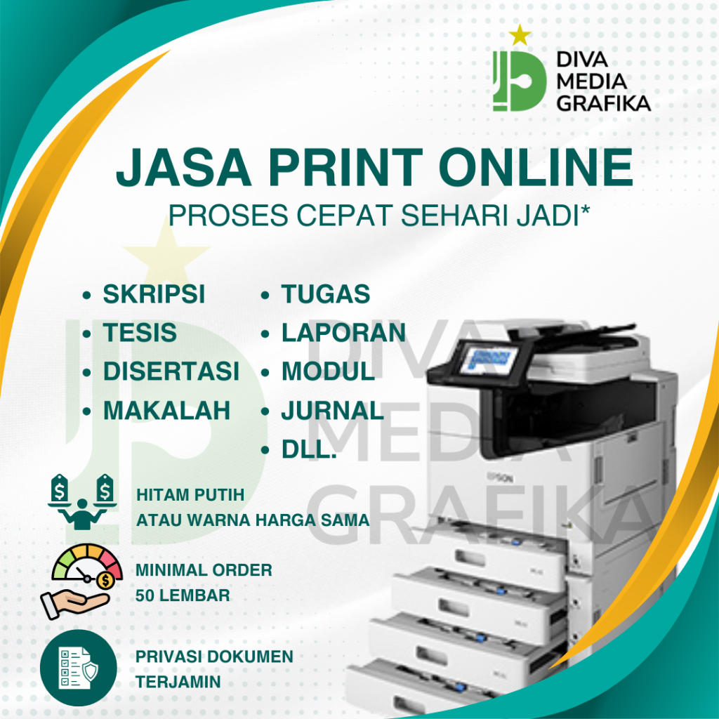 Jual JASA PRINT A5 B5 A4 F4 A3 CETAK CEPAT DOKUMEN HVS WARNA | MAKALAH ...