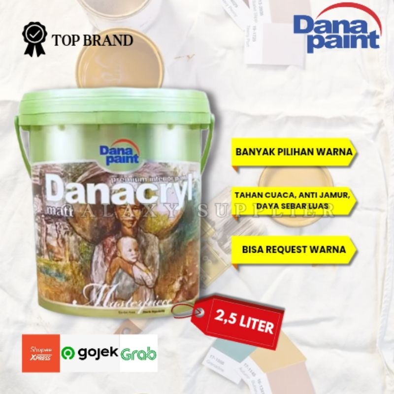 Jual [PROMO!] DANACRYL MATT - CAT TEMBOK INTERIOR PREMIUM 2,5LITER ...
