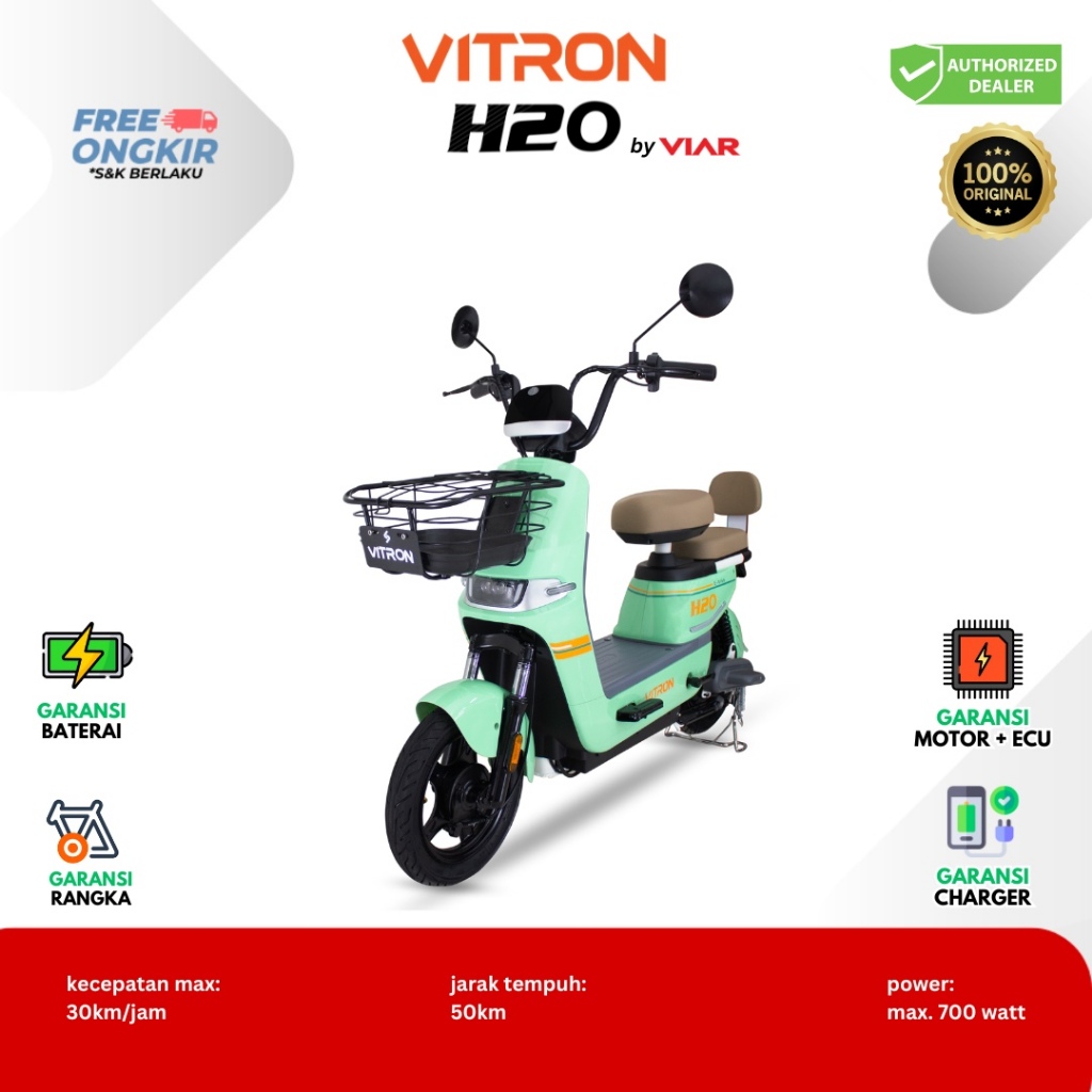 Jual SEPEDA LISTRIK VITRON H2O - by VIAR | Shopee Indonesia