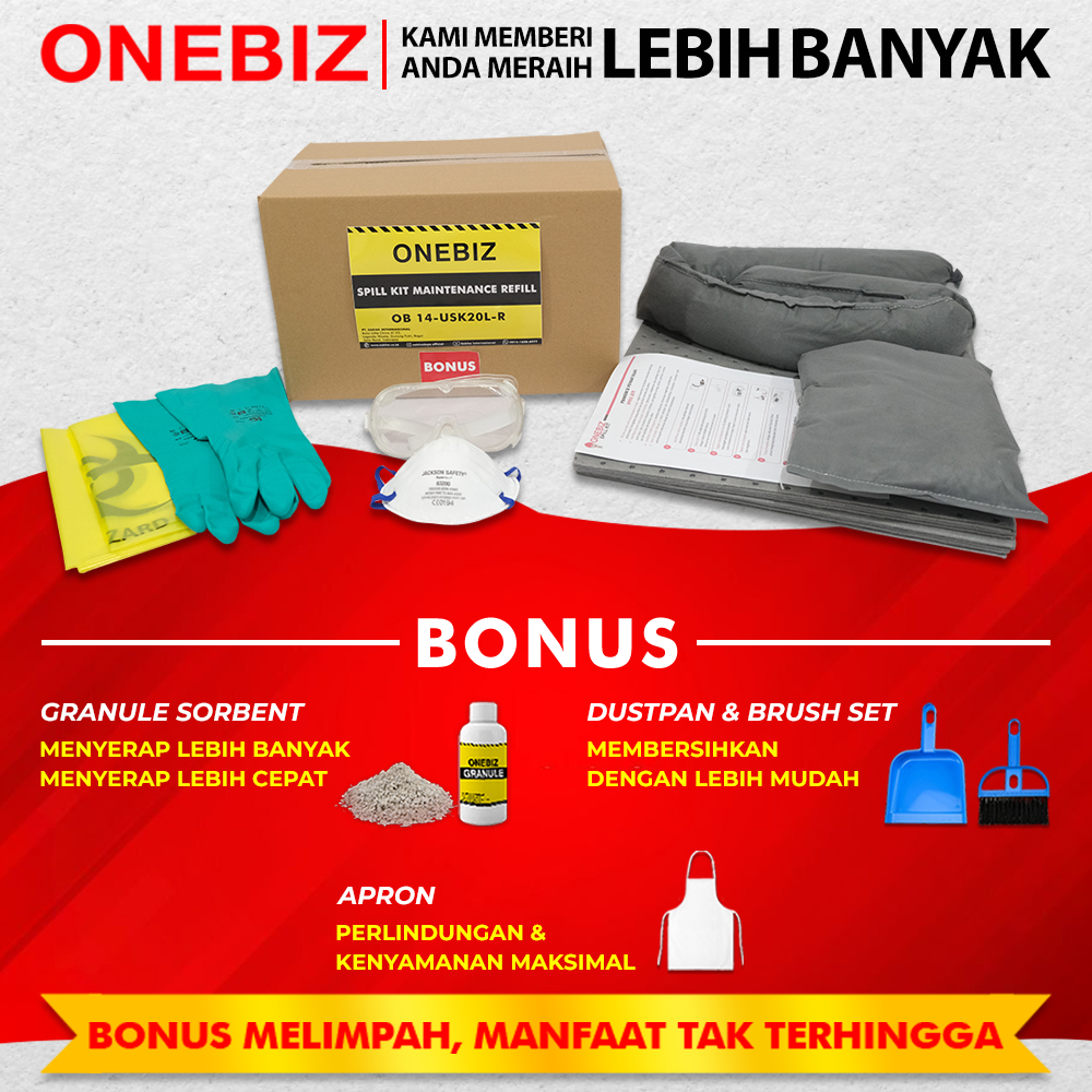 Jual Alat Penyerap Tumpahan Cairan 20L ONEBIZ - Spill Kit Universal ...