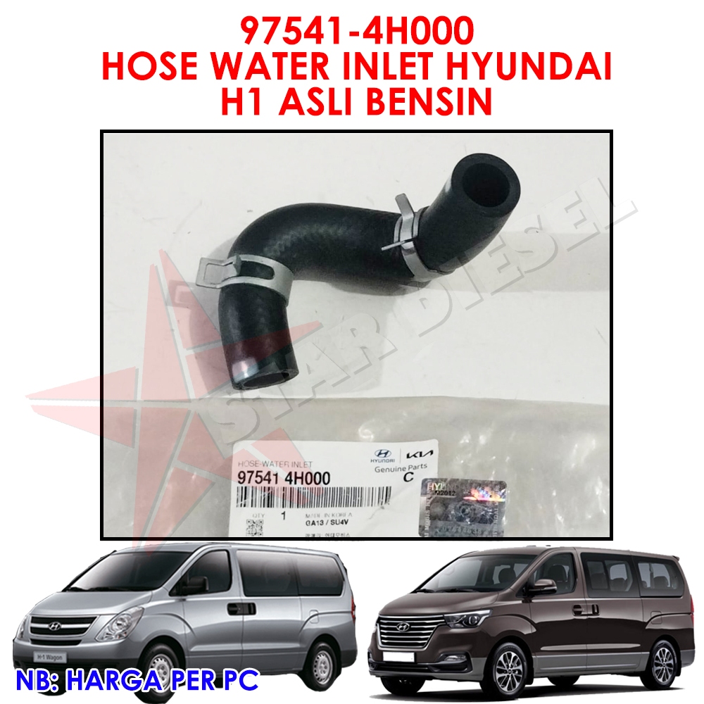 Jual 97541 4H000 HOSE BYPASS RR WATER INLET CABIN HEATER HYUNDAI H1 ...