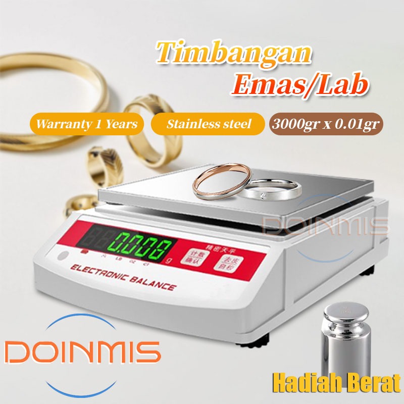 Jual Timbangan Lab timbangan emas 3000grx0.01gr NTA Timbangan Digital ...