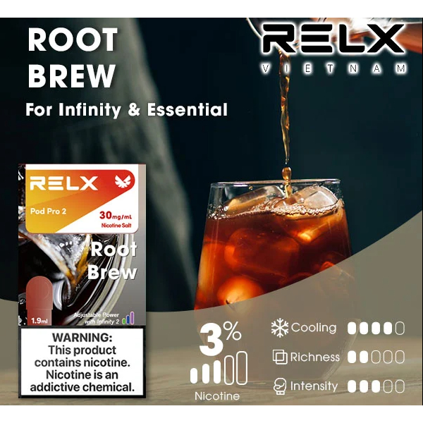 Jual RELX Pod Pro 2 - Root Brew 3% (Isi 1 Pod) - Dvcorpss Store ...