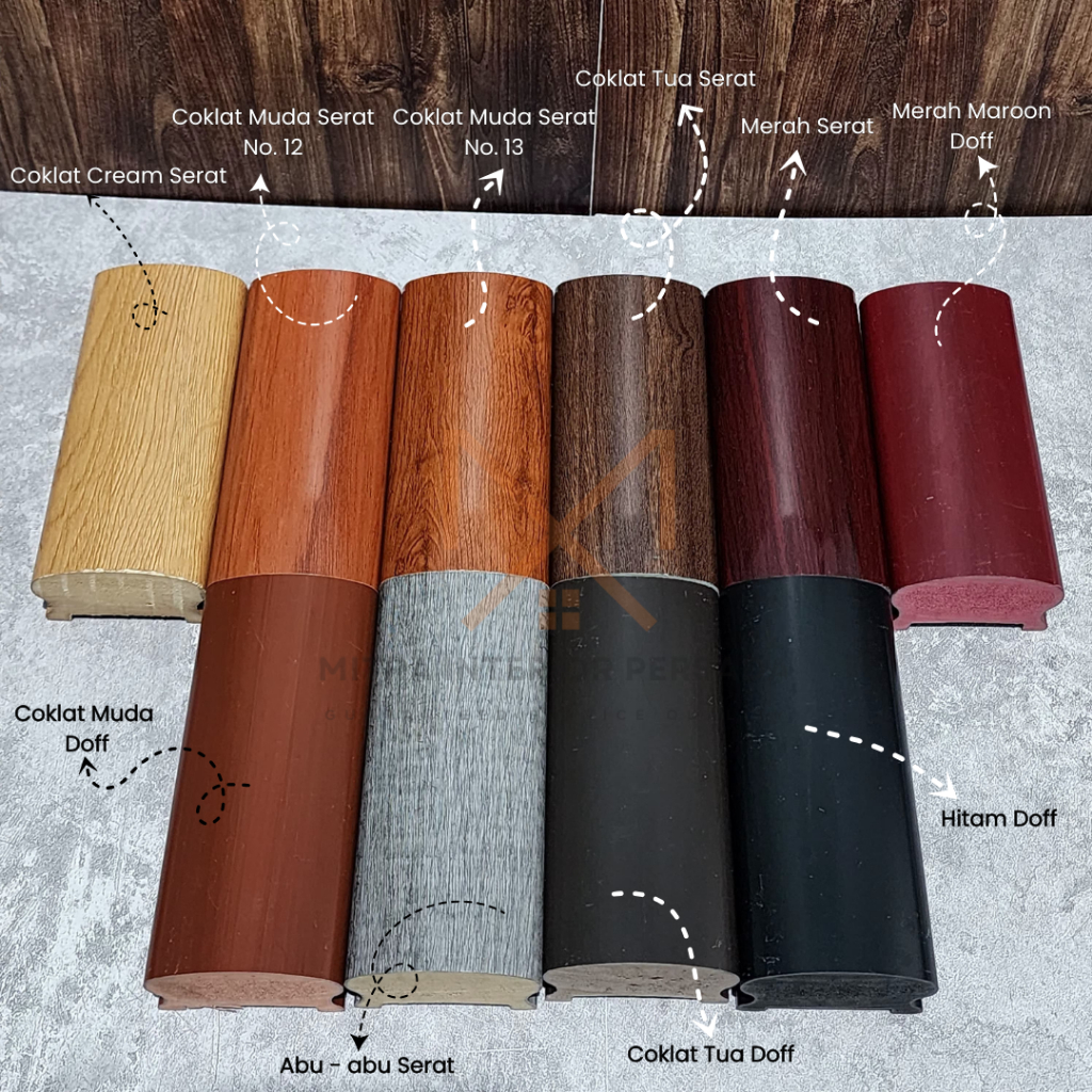 Jual PEGANGAN PVC TIANG RAILING TANGGA PANJANG SERAT KAYU GLOSSY DAN ...