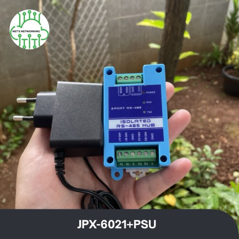 Jual RS485 Isolated RS485 Splitter Hub Input 1ch Output 2ch with PSU ...