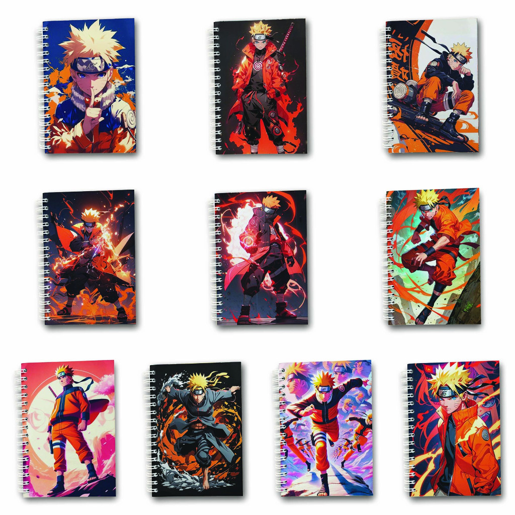 Jual Note Book Spiral Large (10 cm X 14 cm) Edisi NARUTO/ Notebook A6 ...