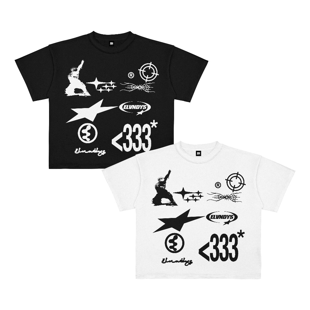 Jual Baju Boxy Oversize Putih Elevendays 333 Tshirt Oversize Skena Kaos ...