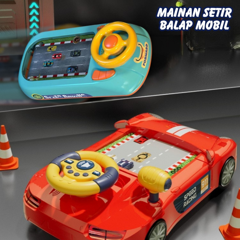 Jual QATOVA MAINAN SETIR MOBIL BALAP STEERING WHEEL SIMULATOR RACING ...