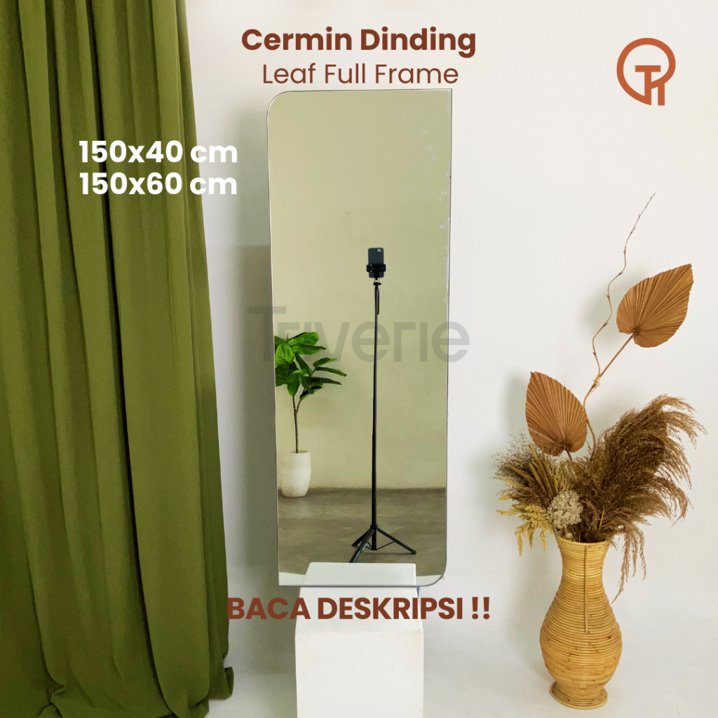 Jual Cermin Dinding Aesthetic Leaf Edging MDF (Wajib Baca Deskrispsi ...
