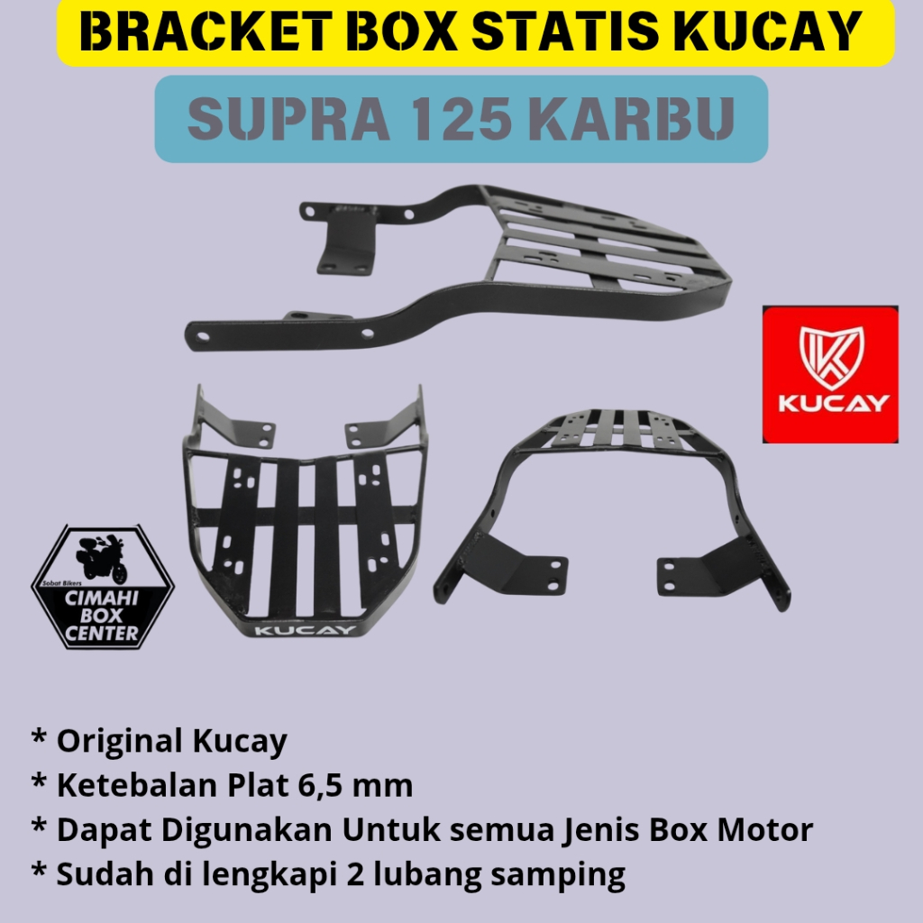 Jual Bracket Breket Box Original Kucay Statis untuk Supra 125 karbu ...
