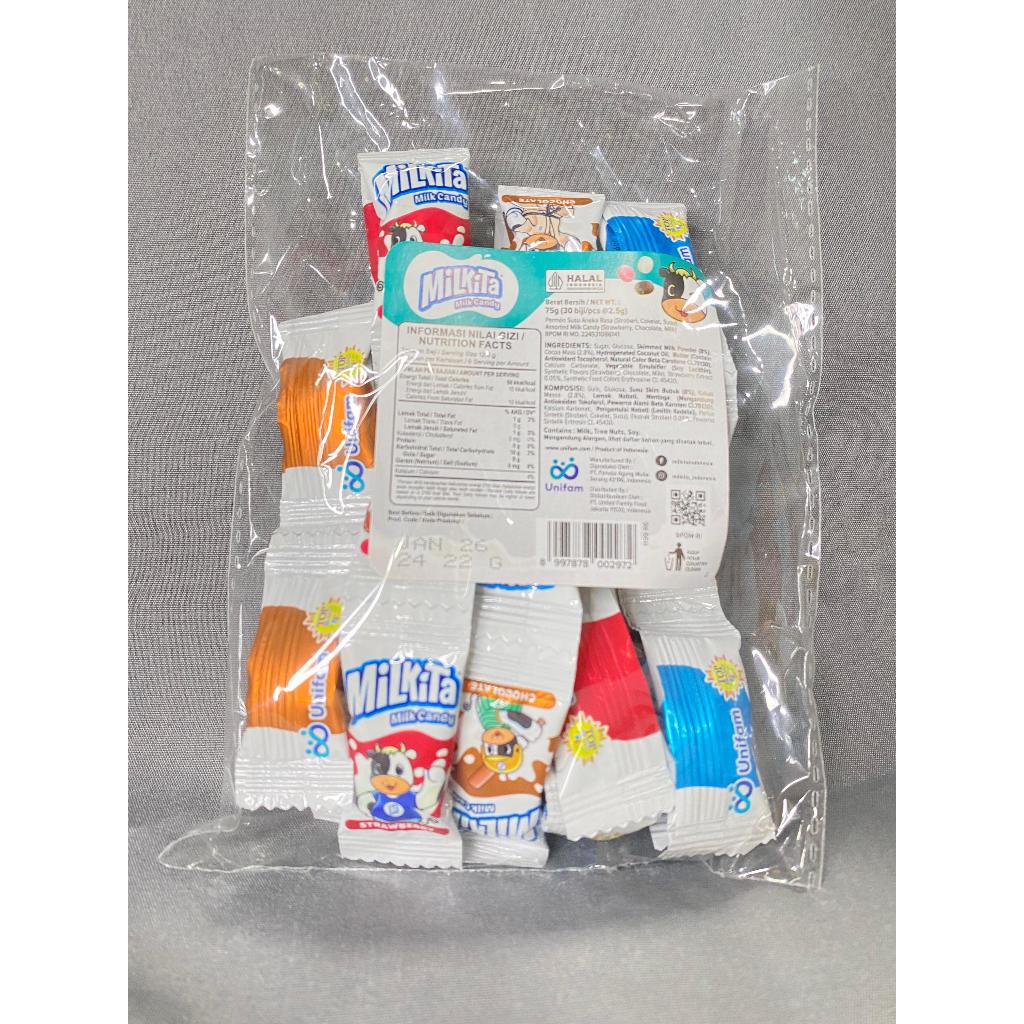Jual PERMEN MILKITA MILK CANDY 30 BIJI 1 BKS | Shopee Indonesia