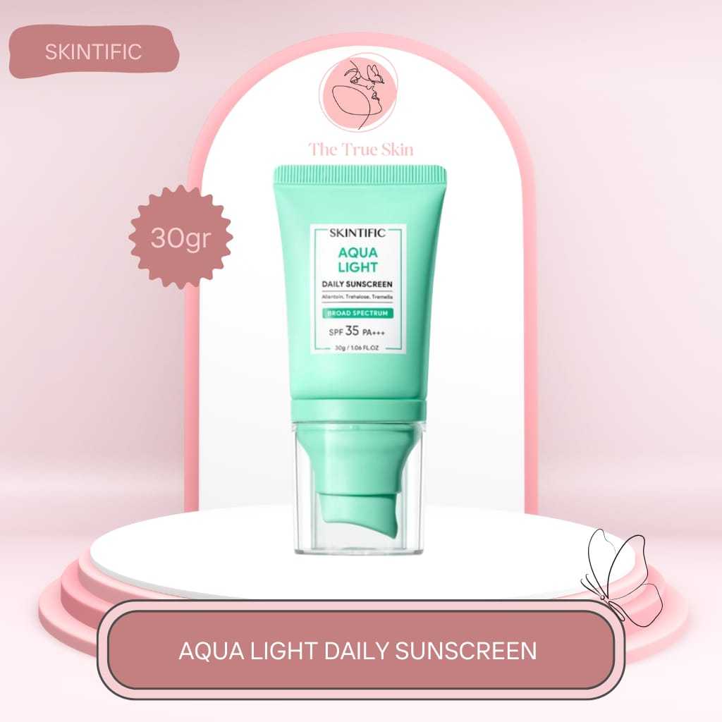 Jual SKINTIFIC - Aqua Light Daily Sunscreen SPF 35 PA+++ 30gr | Shopee ...