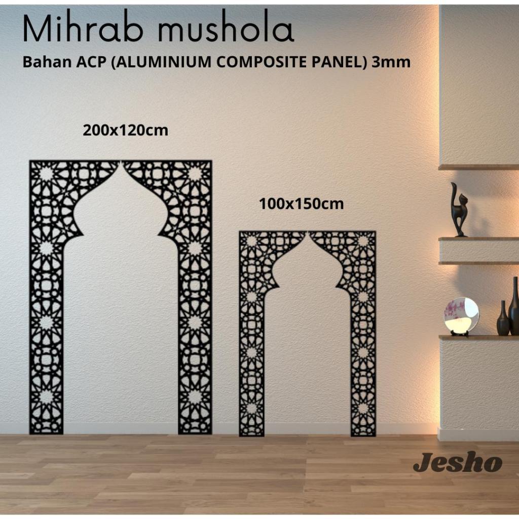 Jual Mihrab Mushola Krawangan Hiasan Dinding Dekorasi Bahan ACP 3mm ...