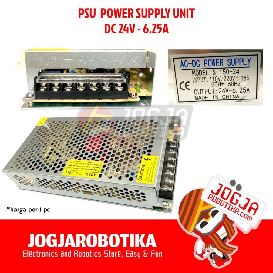 Jual POWER SUPPLY SWITCHING PSU 24V 6.25A | Shopee Indonesia
