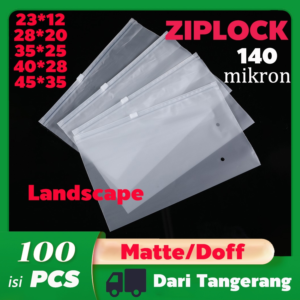 Jual 100PCS 140Micron Plastik Ziplock Baju Landscape Penyimpanan ...