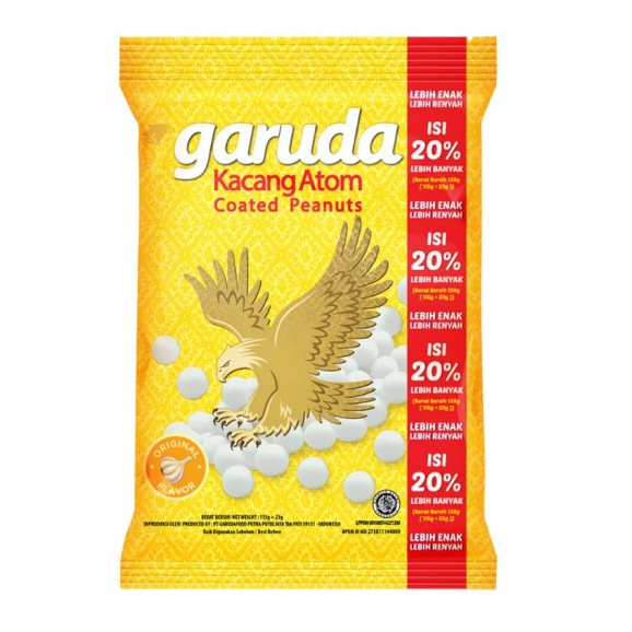 Jual GARUDA KACANG ATOM 100 GRAM ORIGINAL PEDAS MANIS RENYAH ORIGINAL ...