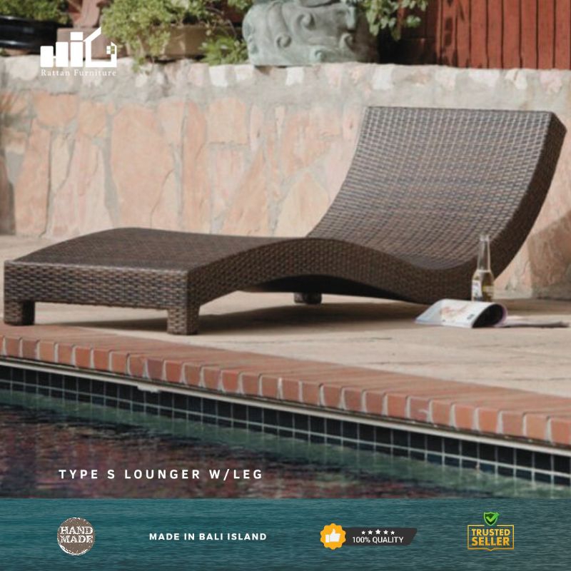 Jual Type S Sunlounger Kursi Kolam Sun Bed Day Bed Pool Chairs Lounger ...