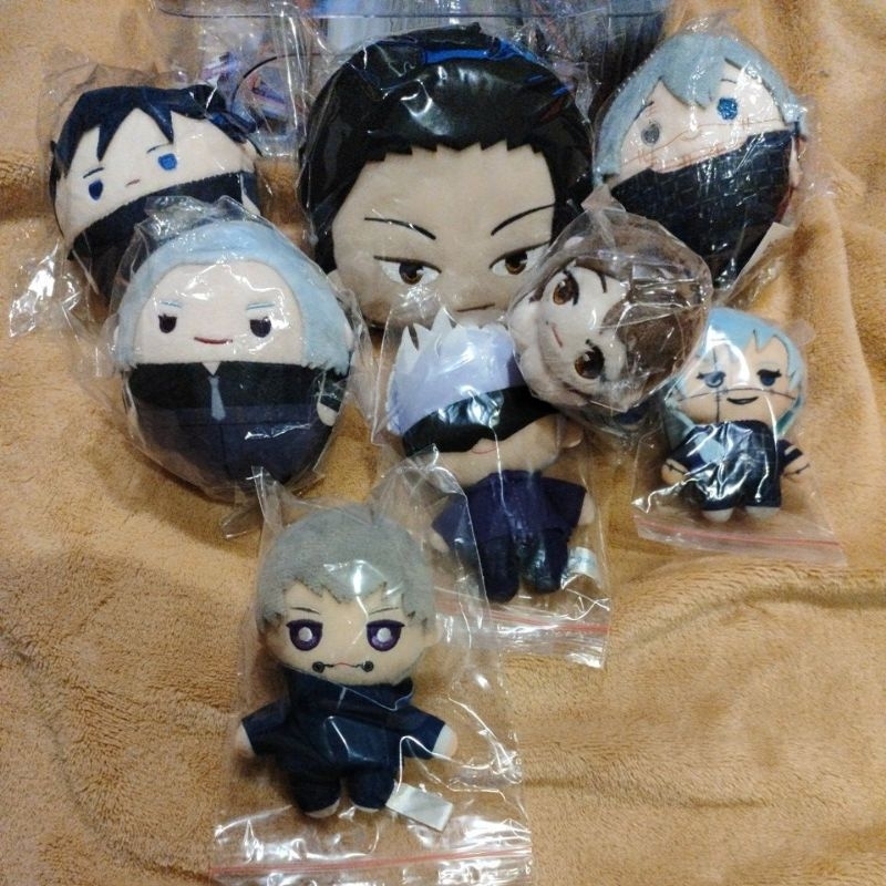 Jual Big Pofuto Plush Keychain Omanju Jujutsu Kaisen Kenjaku Geto Gojo ...