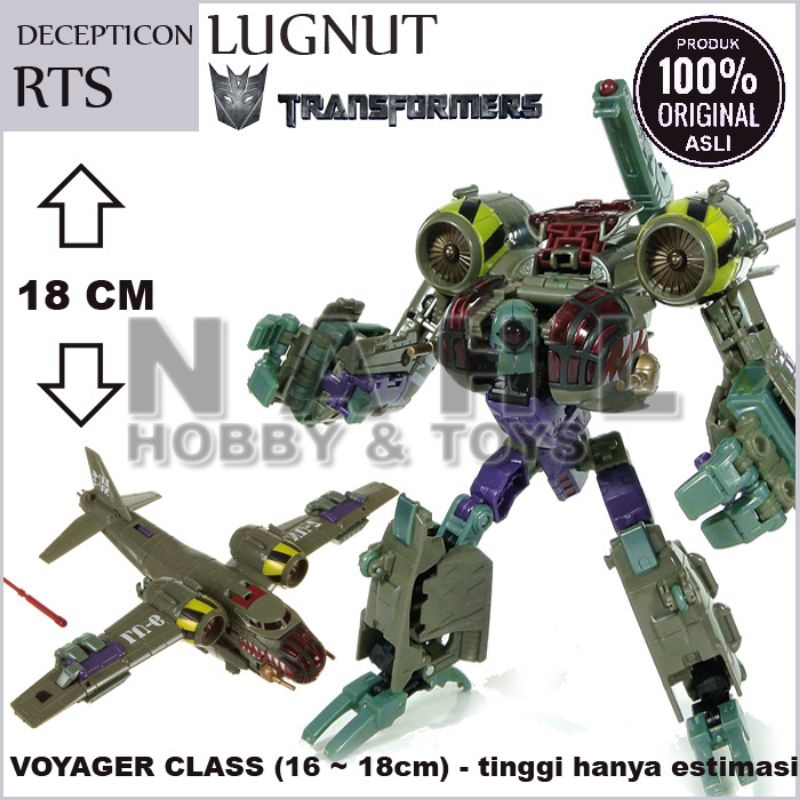 Jual Robot Transformers RTS Decepticon Lugnut Voyager Class - Original ...