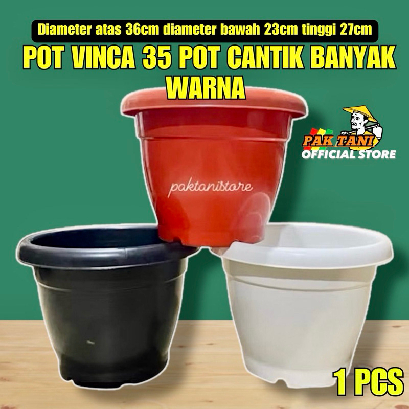 Jual POT VINCA MODEL GENTONG BESAR UKURAN 35 POT BUNGA ESTETIK BESAR ...