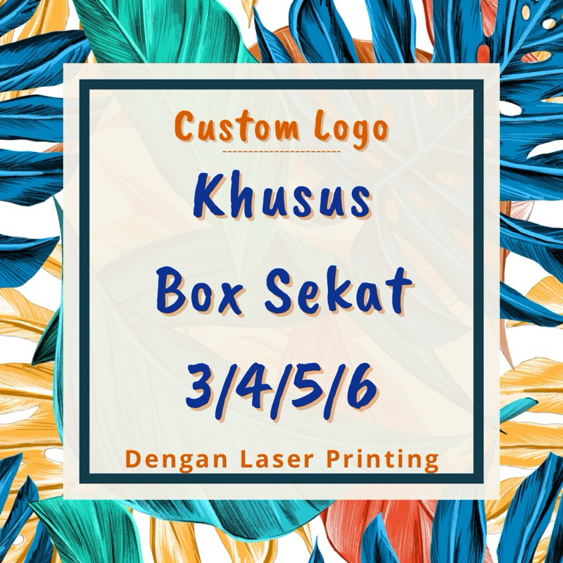 Jual Custom Logo Brand Merk Usaha Packaging Bagasse Sekat 3 4 5 6 Sekat ...