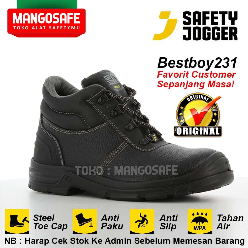 Jual Sepatu Safety Jogger BestBoy231 S3 Original / Sepatu Kerja Pabrik Kebun Tambang Konstruksi ...