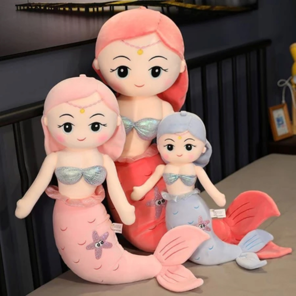 Jual Boneka Putri Duyung Mermaid Queen Putri Duyung Lucu Tinggi 70cm ...